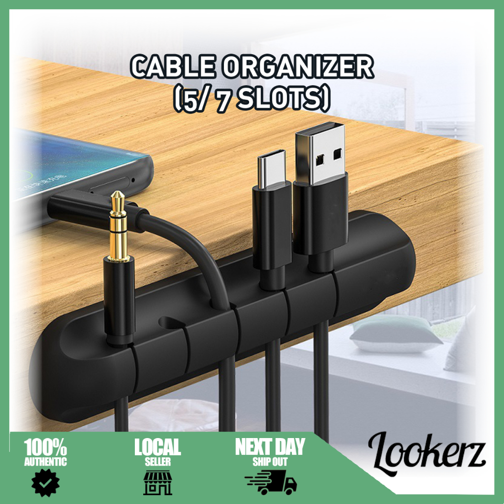[MY] Cable Organizer/ Self-adhesive Cable Holder/ Cord Organizer Cable ...
