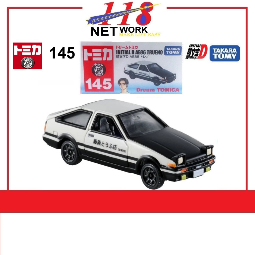 TAKARA TOMY TOMICA Dream Tomica No. 145 Initial D AE86 Trueno Die Cast Car Models | Shopee Malaysia