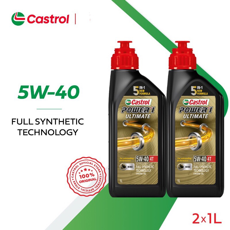 [TWIN PACK] Castrol POWER1 ULTIMATE 5W-40 4T (1L) | Shopee Malaysia