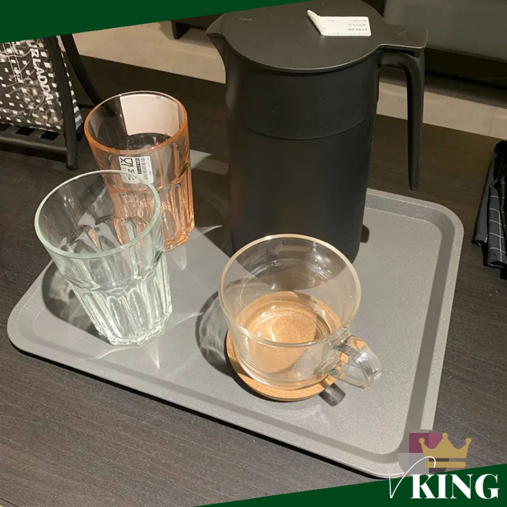 SERVE TRAY GREY 37X29CM DULANG SERVING TRAY PERKAKAS MENGHIDANG KELABU ...