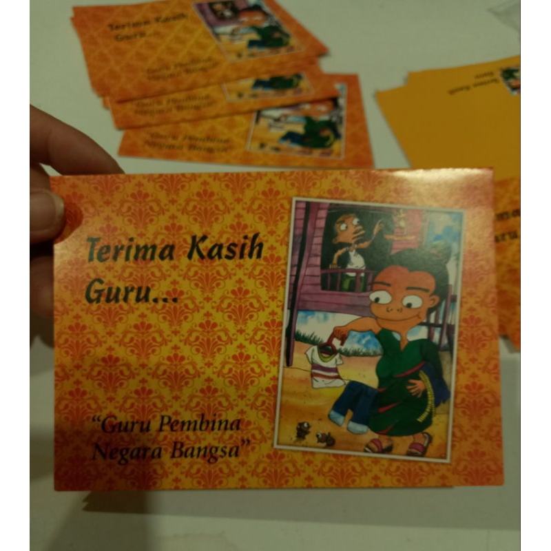 🐥(CARD ONLY) TERIMA KASIH GURU CIKGU THANK YOU TEACHER CARD HARI GURU ...