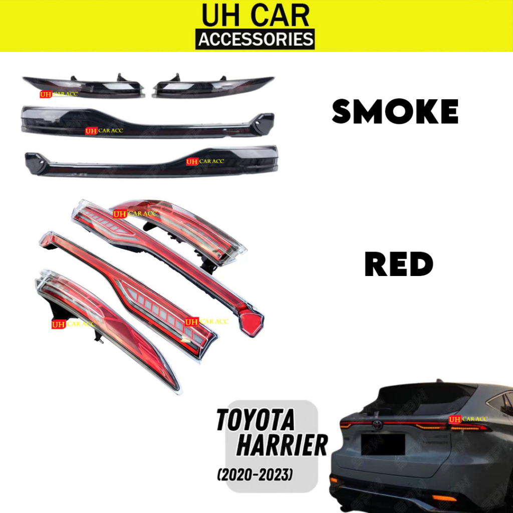 Toyota Harrier (2020-2023) Tail Lamp Rear Garnish LED Daylight DRL Tail ...