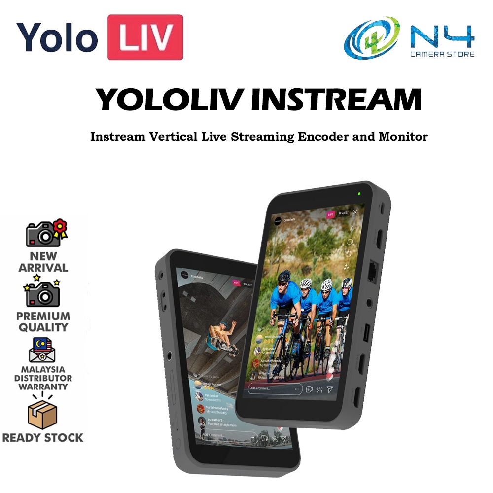 YoloLiv Instream Vertical Live Streaming Encoder and Monitor | Shopee ...