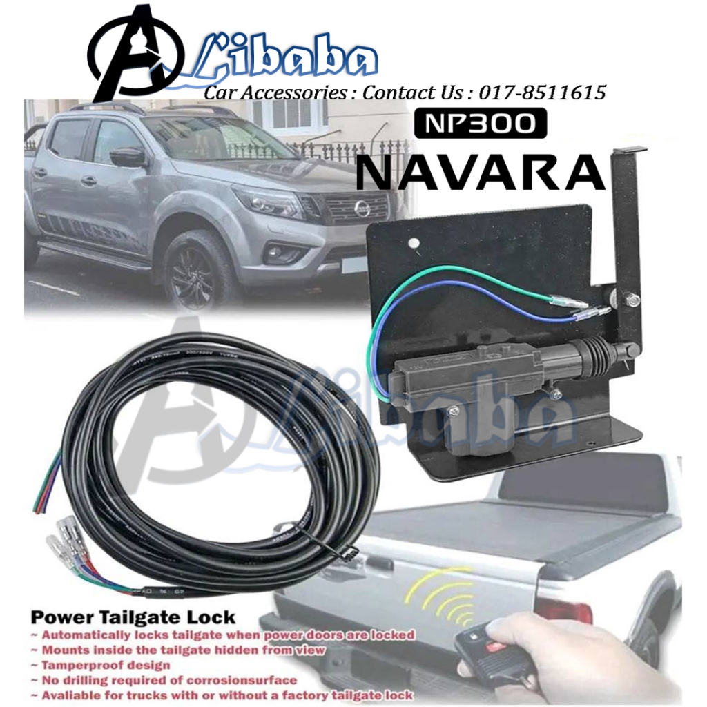 NAVARA NP300 Automatic Power Tailgate Security Lock Gun WITHOUT REMOTE ...
