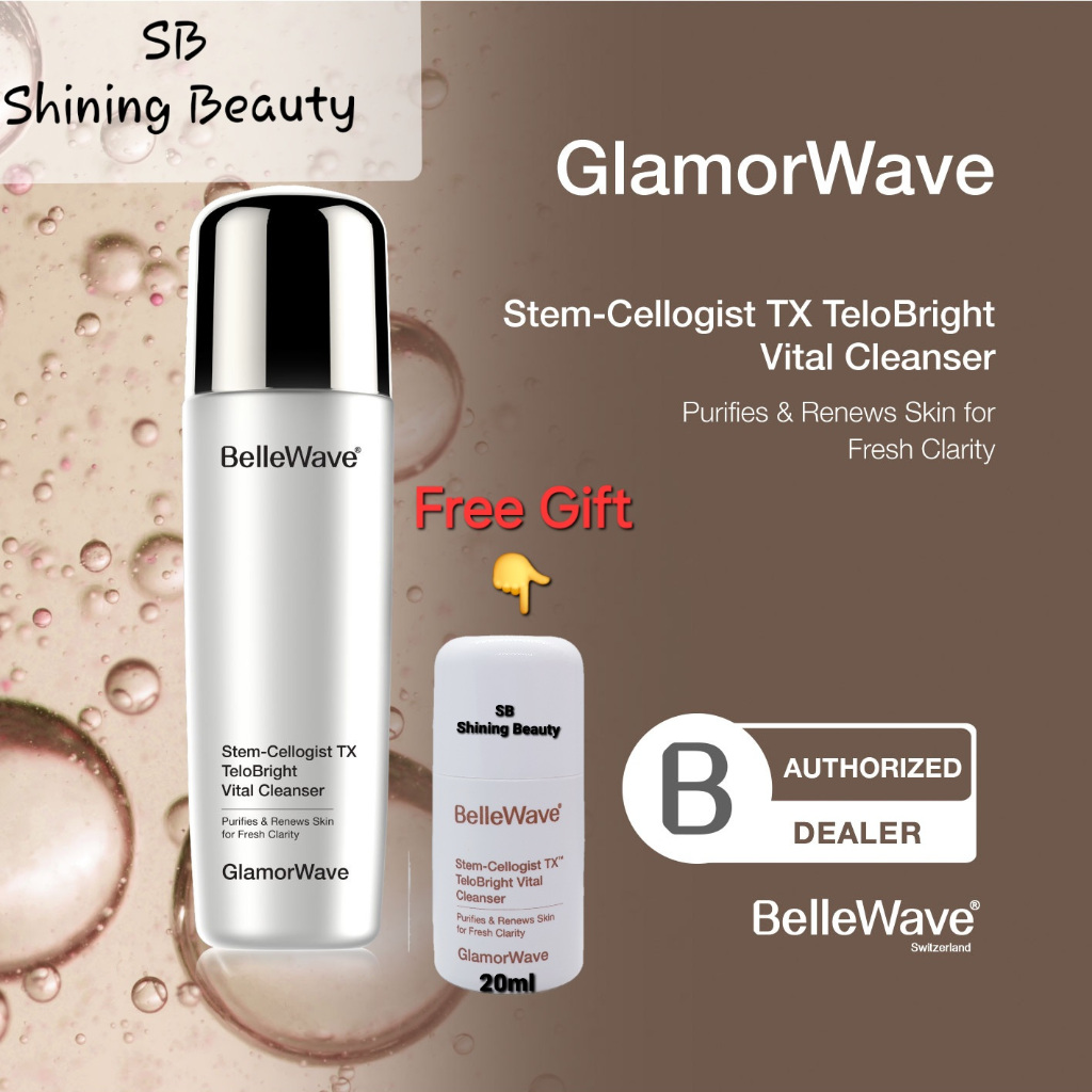 BELLEWAVE Stem-Cellogist TX TeloBright Vital Cleanser 140ml ...