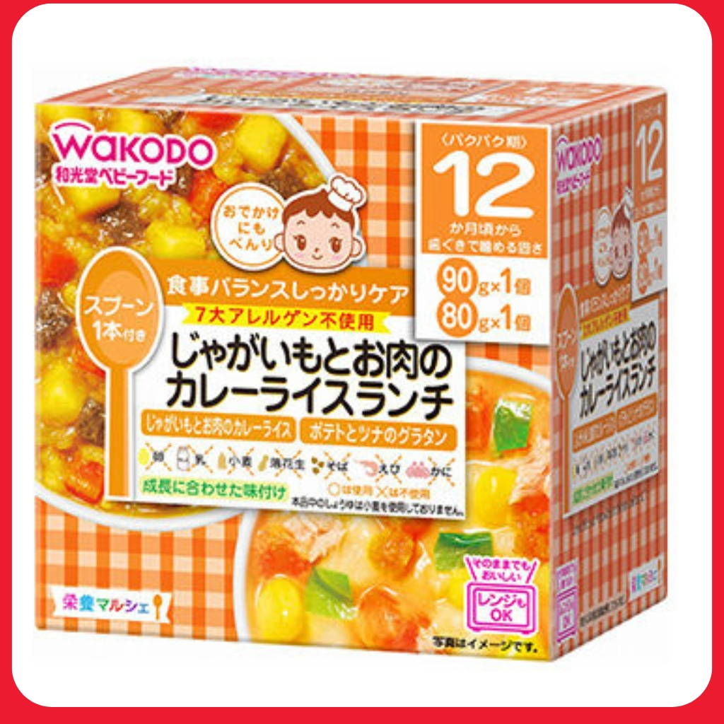 WAKODO , baby food , Potato and beef curry rice , From around 12 months ...