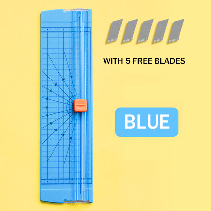 QUAFF Paper Cutter Plastic Based / Sliding Cutter / Paper Trimmer A4 ...