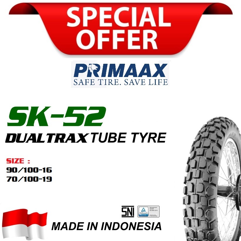 🔥OFFER🔥 PRIMAAX Tyre SK52 DUALTRAX Tube Tyre | Shopee Malaysia