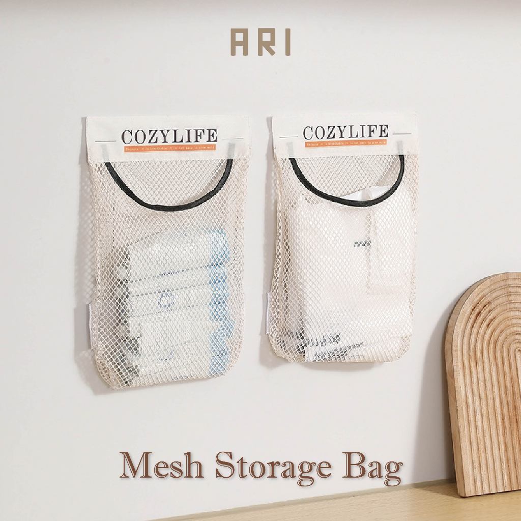 ARI Multifunctional Large Capacity Wall Mounted Mesh Storage Bag ...
