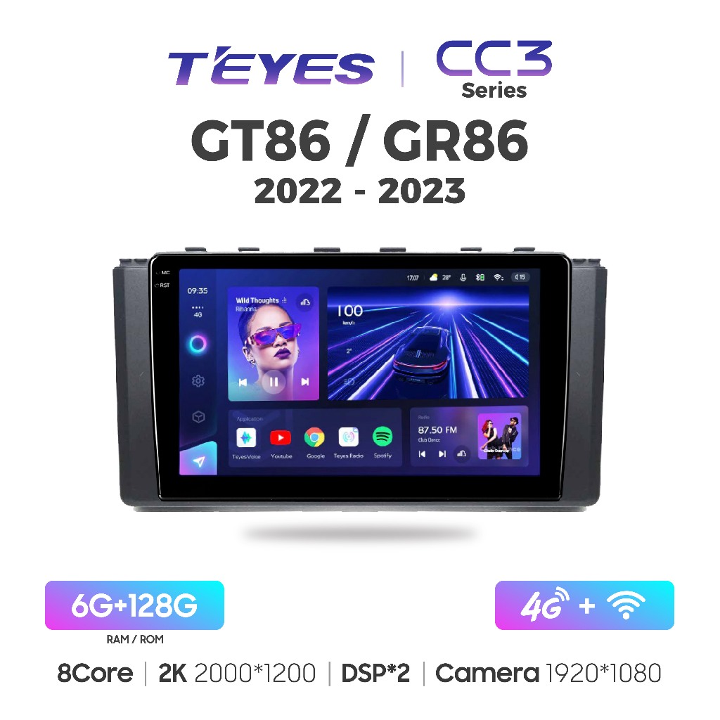 TEYES CC3 Series Toyota GT86 / GR86 2022-2023 Android Car Player 9 ...