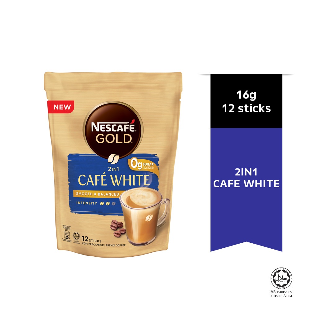 NESCAFÉ Gold 2in1 Cafe White 12 Sticks, 16g | Shopee Malaysia