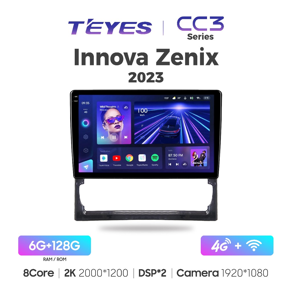 TEYES CC3 Series Toyota Innova Zenix 2023 Android Car Player 10 ...