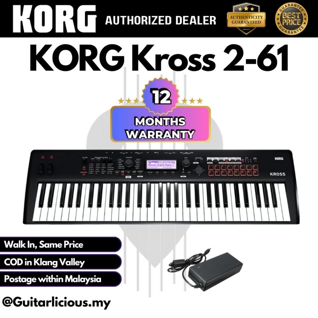 Korg KROSS 2 61 61-key Synthesizer Workstation Keyboard ( KROSS2-61 ...