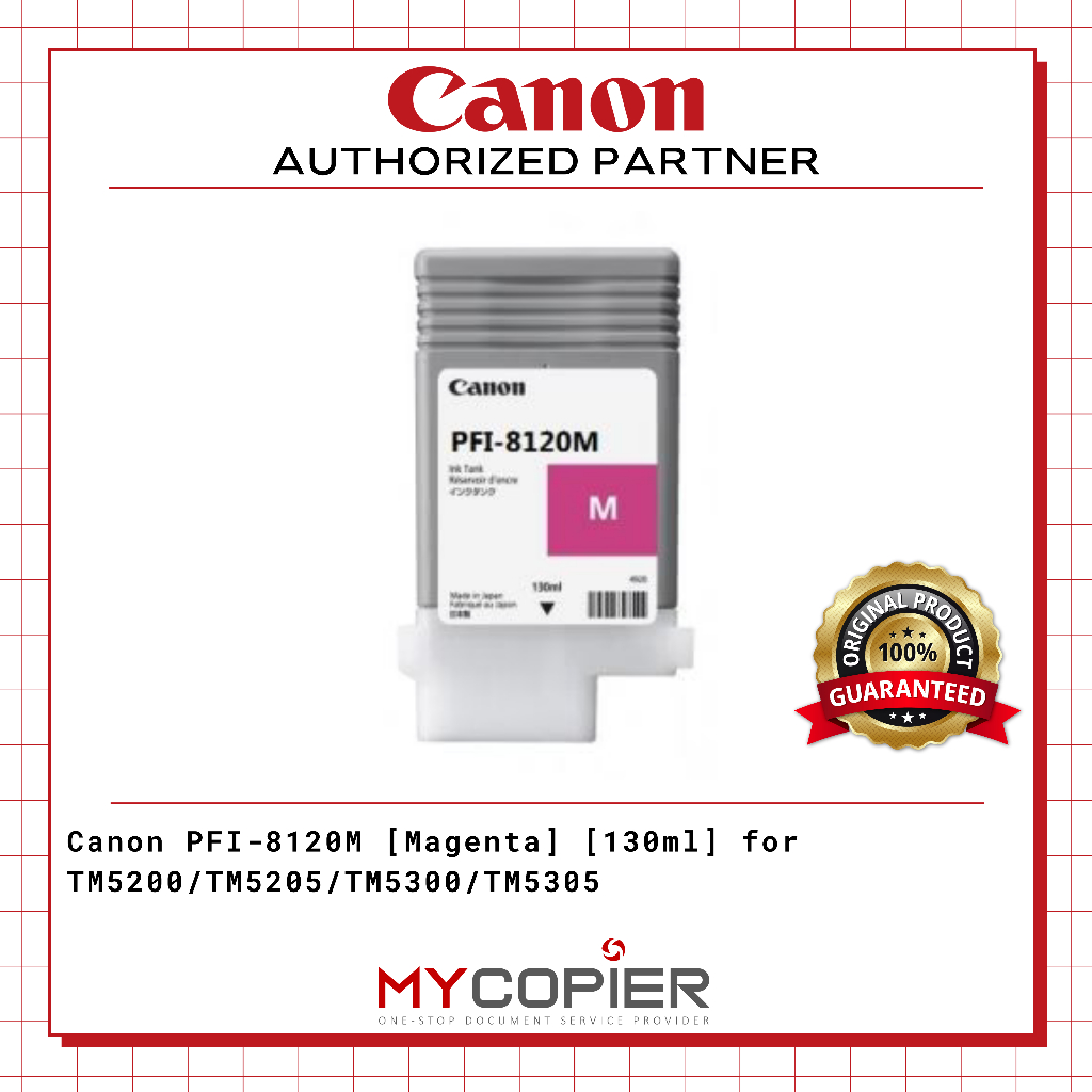 Canon PFI-8120 PFI-8121 Ink Cartridge (130ml) for TM5200,TM5205,TM5300,TM5305, TM5250, TM5255 ...