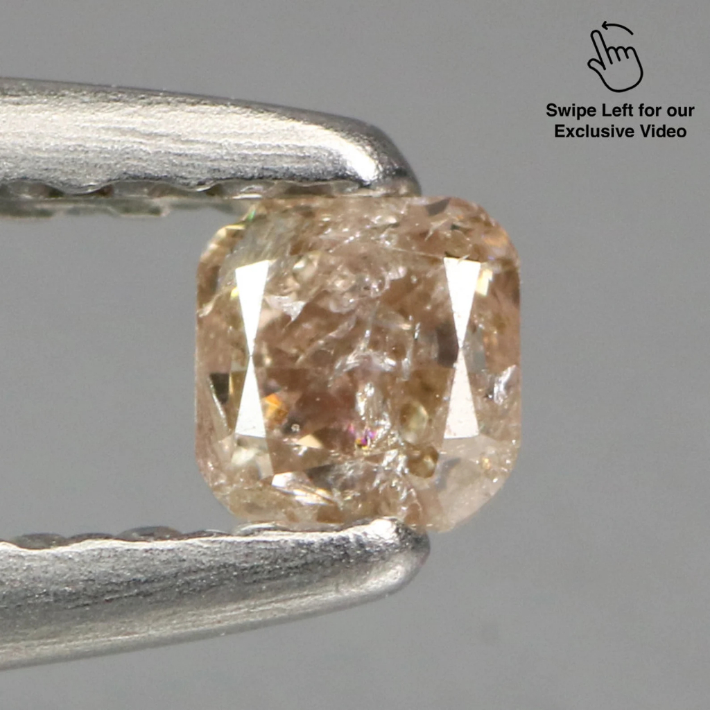 MARVELOUS! 0.16 CT Ultra Natural Earth Mined Pink DIAMOND Octagon Shape ...