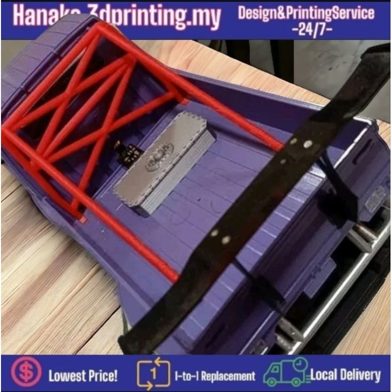 [3dprint] WPL D12 ROLL CAGE for RC Remote Control toys accessories 1 10 ...