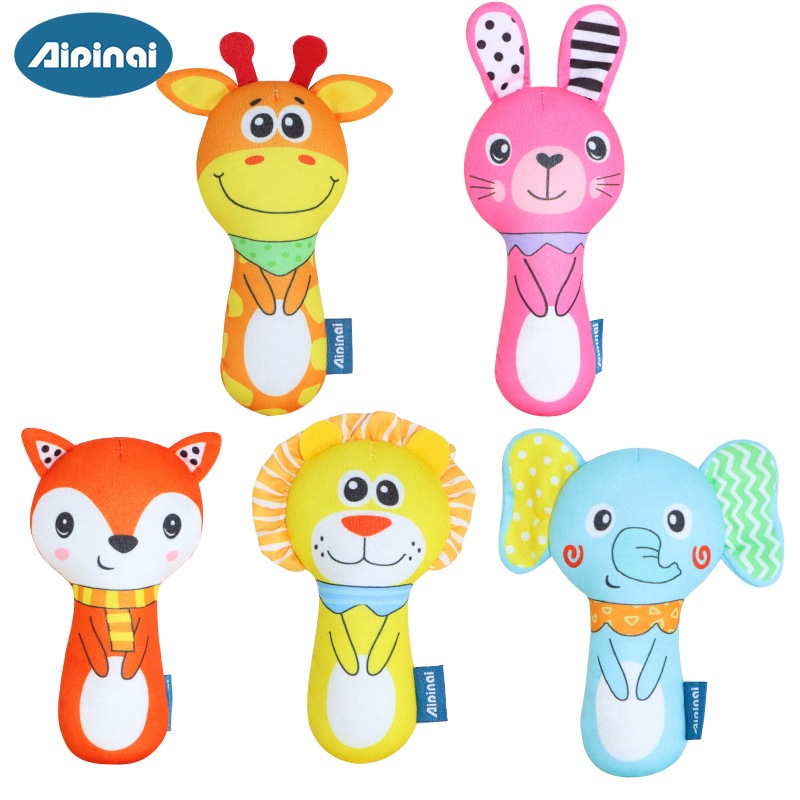 Newborn Baby Handle Toy With Beep Beep Rattle Sound Mainan Bayi tangan ...