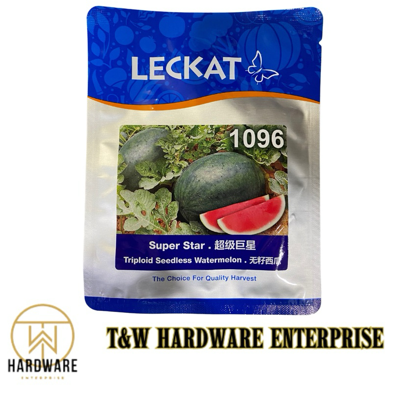 Benih Tembikai Merah Super Star 1096 Triploid Seedless Watermelon Leckat - ( 20g ) | Shopee Malaysia
