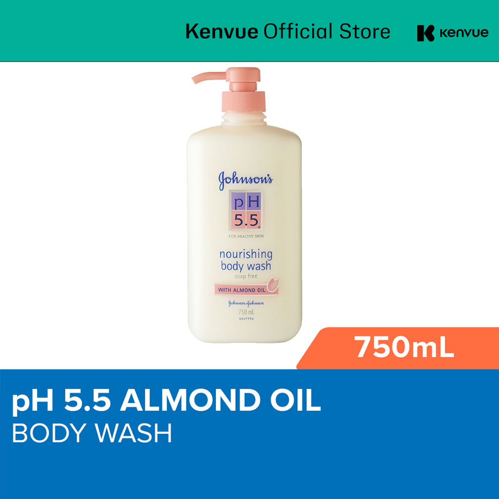 Johnson's pH5.5 Nourishing Body Wash with Almond Oil (750ml) | Shopee Malaysia