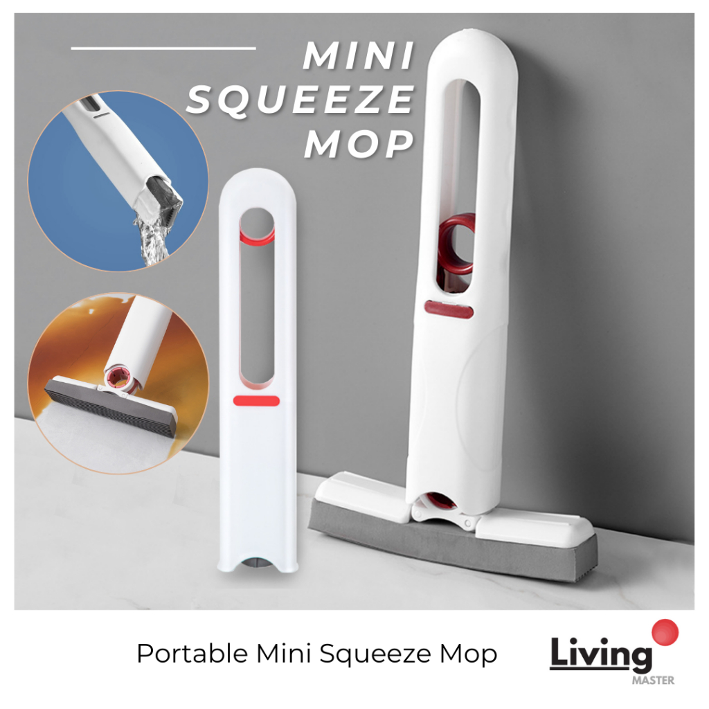 Window Mop Mini Cleaning Mop Portable Self-Squeeze Glass Screen Desk ...