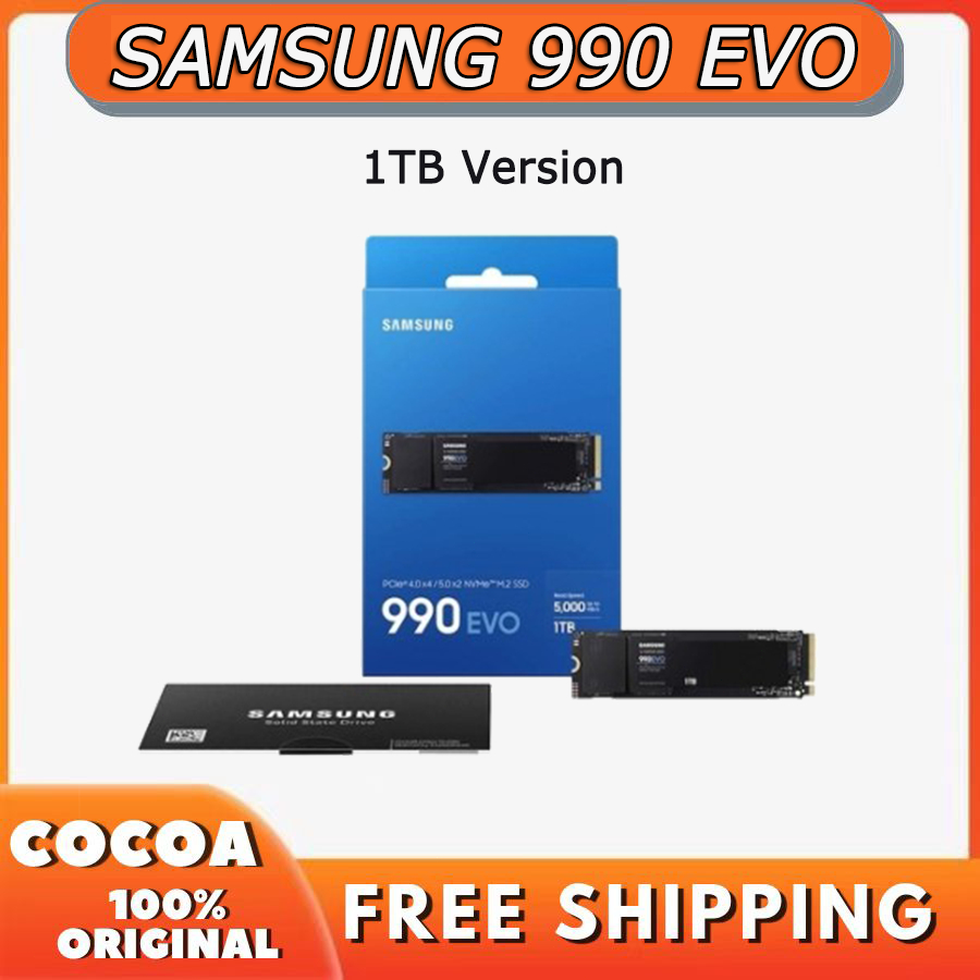 SAMSUNG 990 EVO 1TB SSD PCIe 4.0 NVMe M.2 SSD M.2 2280 PCIe 5.0X2, 5000 ...
