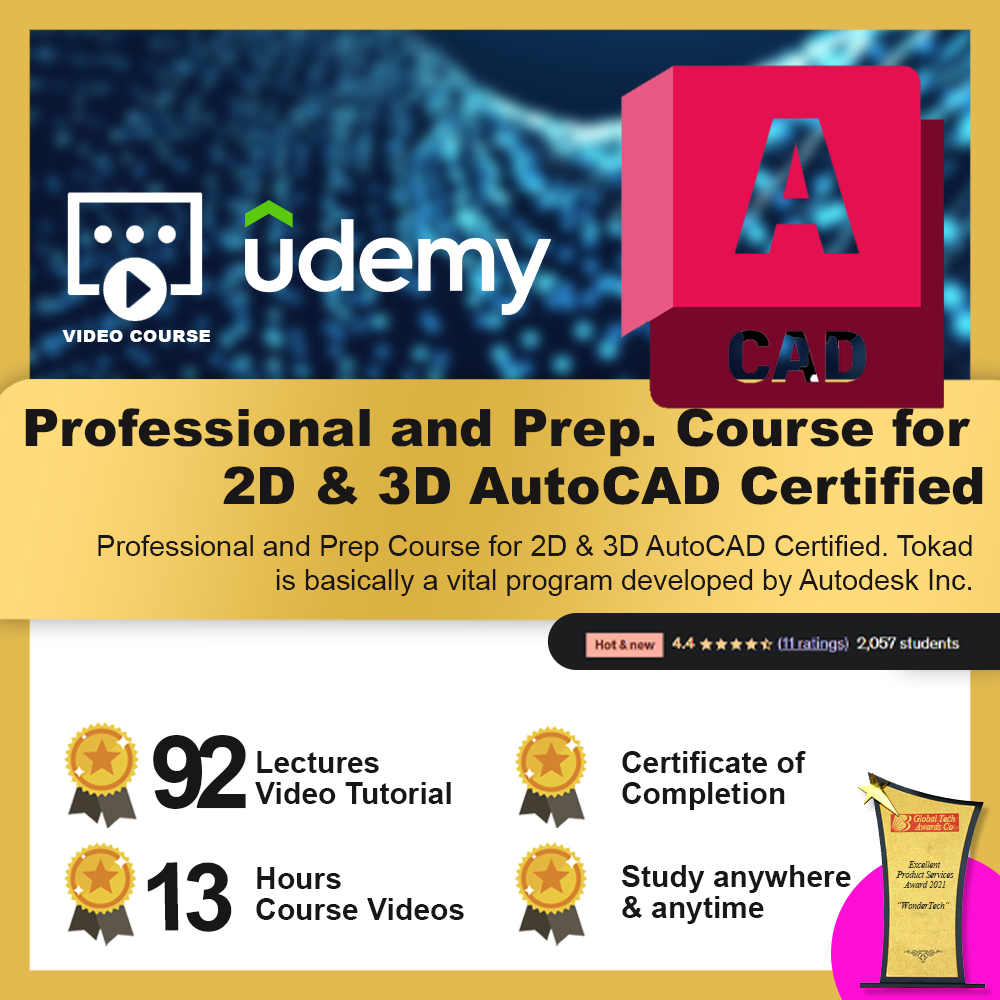 [Video Course] Professional and Prep. Course for 2D & 3D AutoCAD Certified | Shopee Malaysia