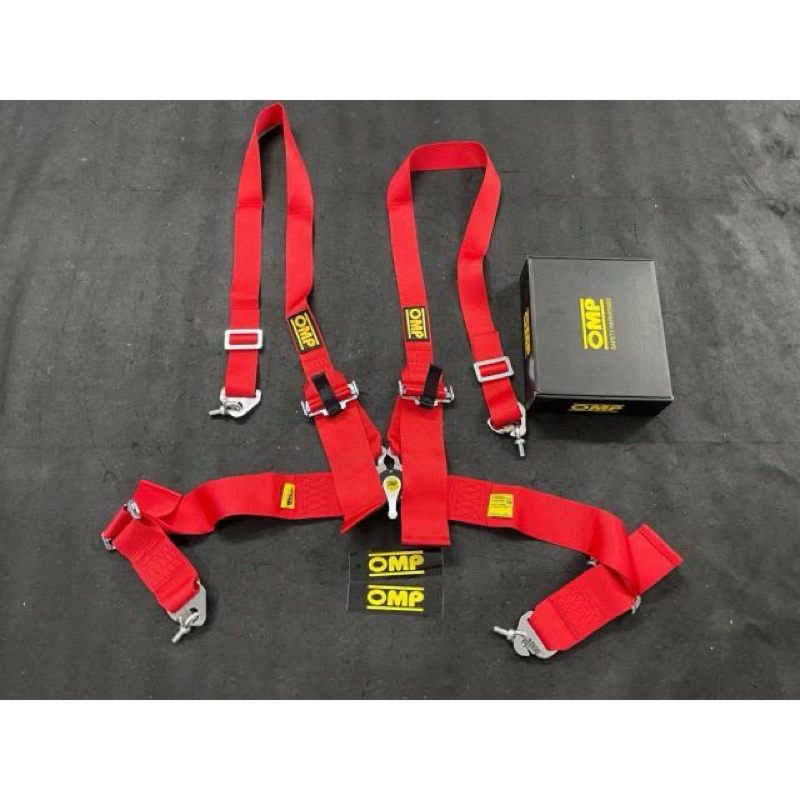 [ READY STOCK ] OMP Quick Release 3"-2" RED 4 point ( HANS DEVICE ...