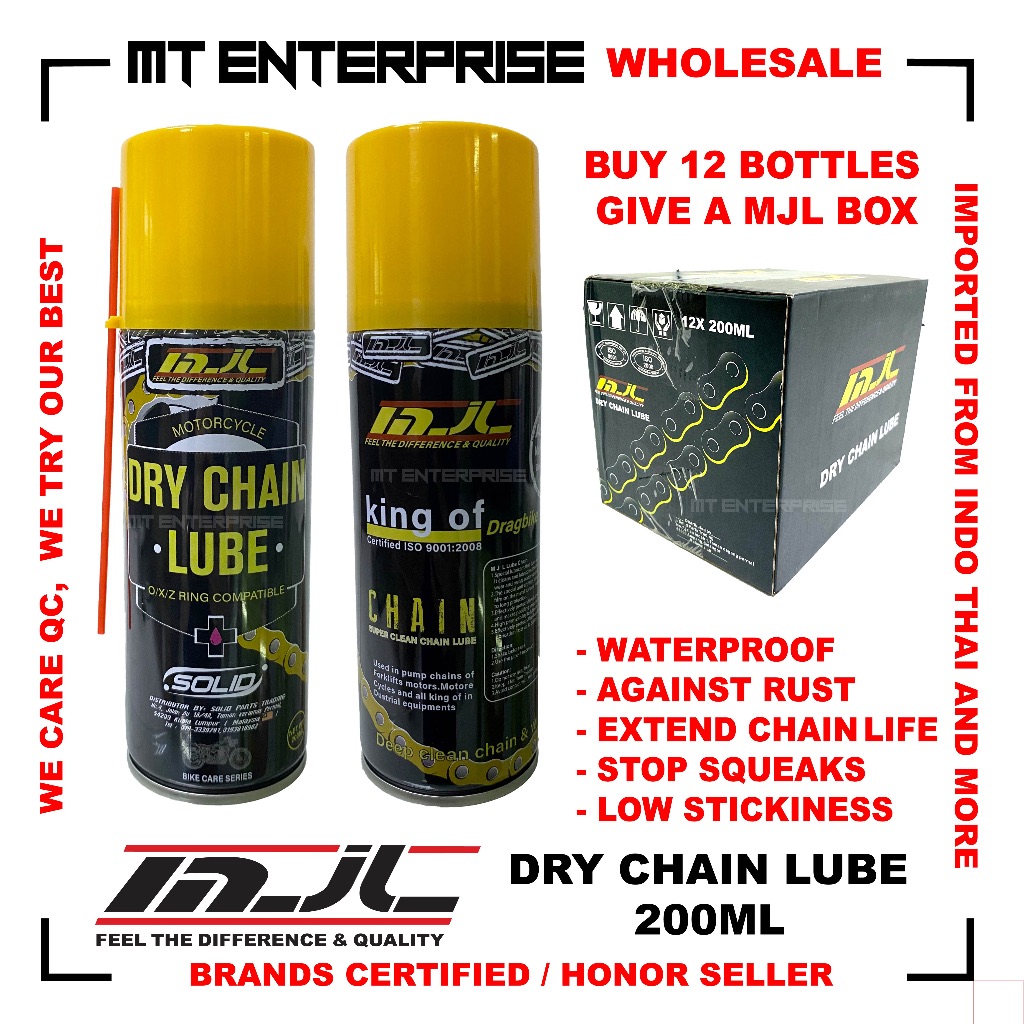FREE 2 Yamalube OIL - MJL Original Dry Chain Lube 200ml - 1 Bottle ...