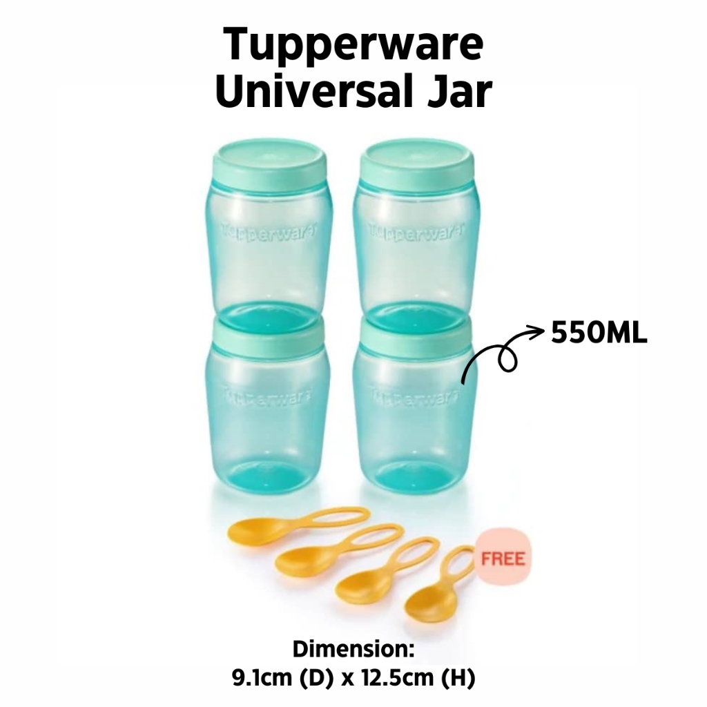 Tupperware Universal Jar 550ML with Spoon (1 pc) | Shopee Malaysia