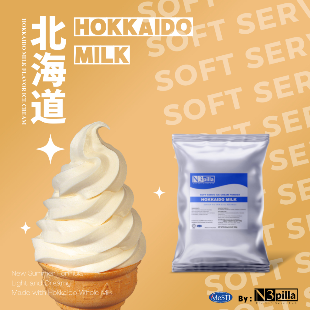 N3 Hokkaido Milk Soft Serve Ice Cream Powder 1KG | Shopee Malaysia