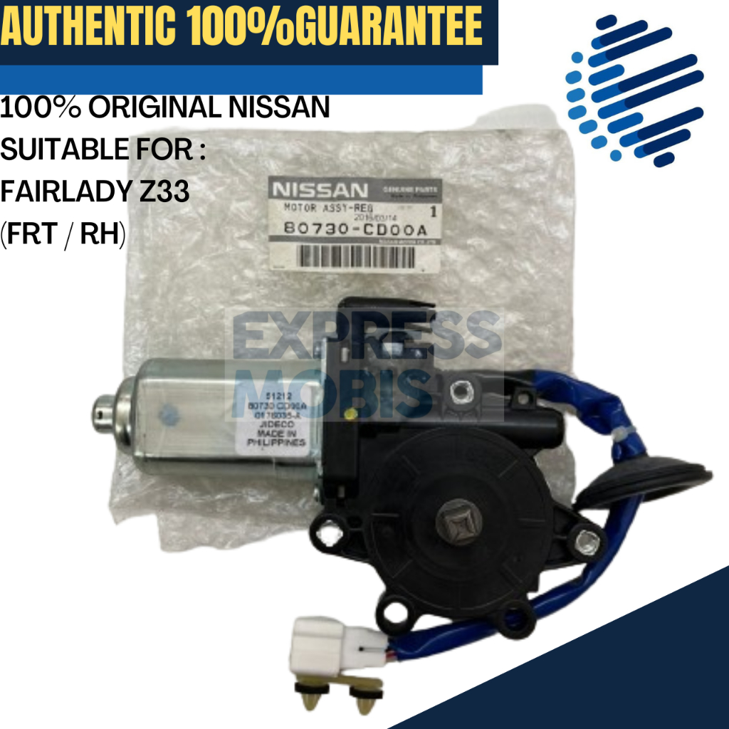 100% ORIGINAL NISSAN POWER WINDOW MOTOR FRONT RH 80730-CD00A FAIRLADY ...