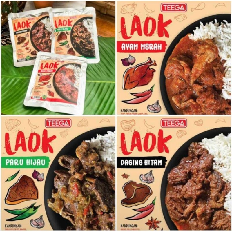 LAOK READY TO EAT TEEGA : LAOK AYAM MASAK MERAH, DAGING HITAM, DAGING ...