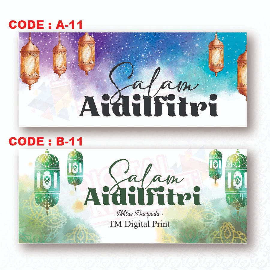 BANNER RAYA/BACKDROP RAYA/HARI RAYA HAJI/BANNER RAMADHAN/BANNER KHATAM ...