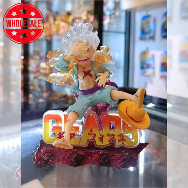 One Piece Monkey D. Luffy Gear 5 11cm Action Figure Japan Anime 海贼王G5 ...