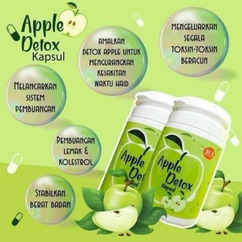 Apple Detox Capsule dapat menurun berat badan,kplestrol,melegahkan ...