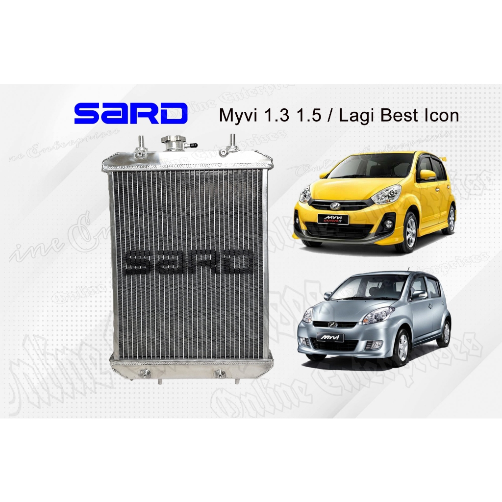SARD Radiator Myvi 1.3 1.5 K3-VE YRV Turbo Myvi Lagi Best Aluminium ...