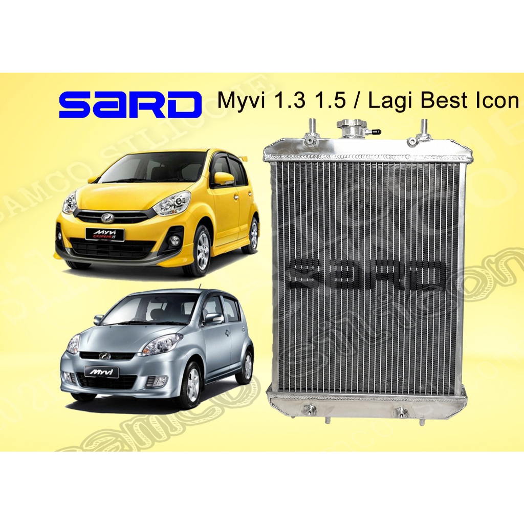 SARD Radiator Myvi 1.3 1.5 K3-VE YRV Turbo Myvi Lagi Best Aluminium ...
