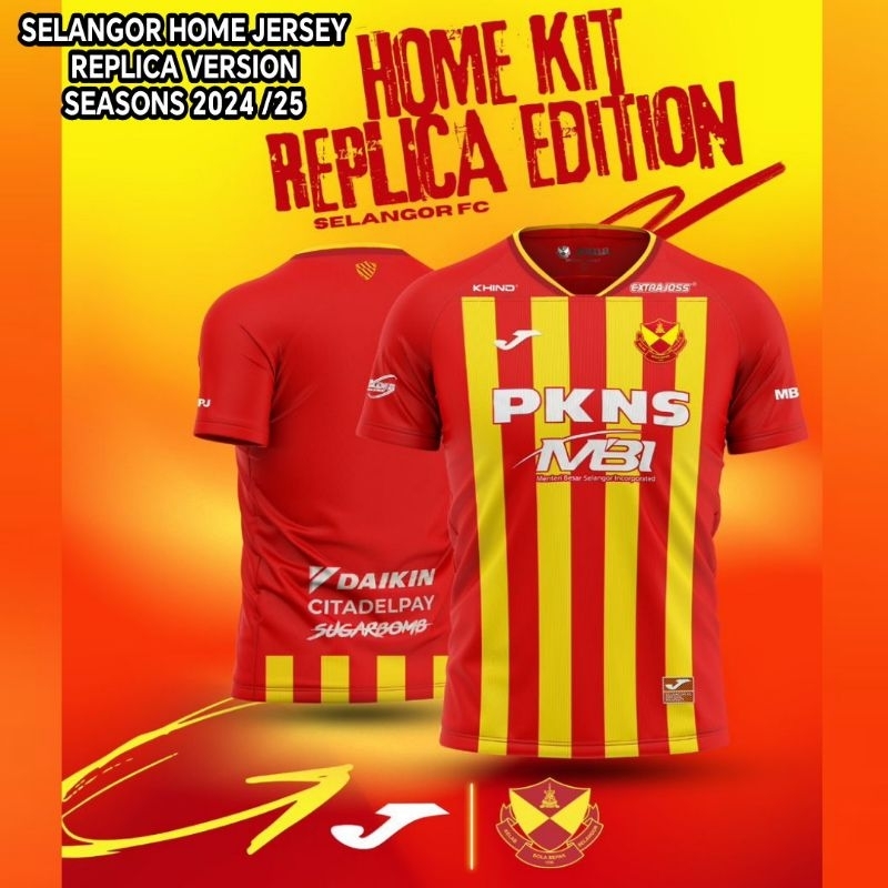 JERSEY JOMA SELANGOR 2024/25 HOME KIT SELANGOR FC 2024 (PLAYER ISSUES ...