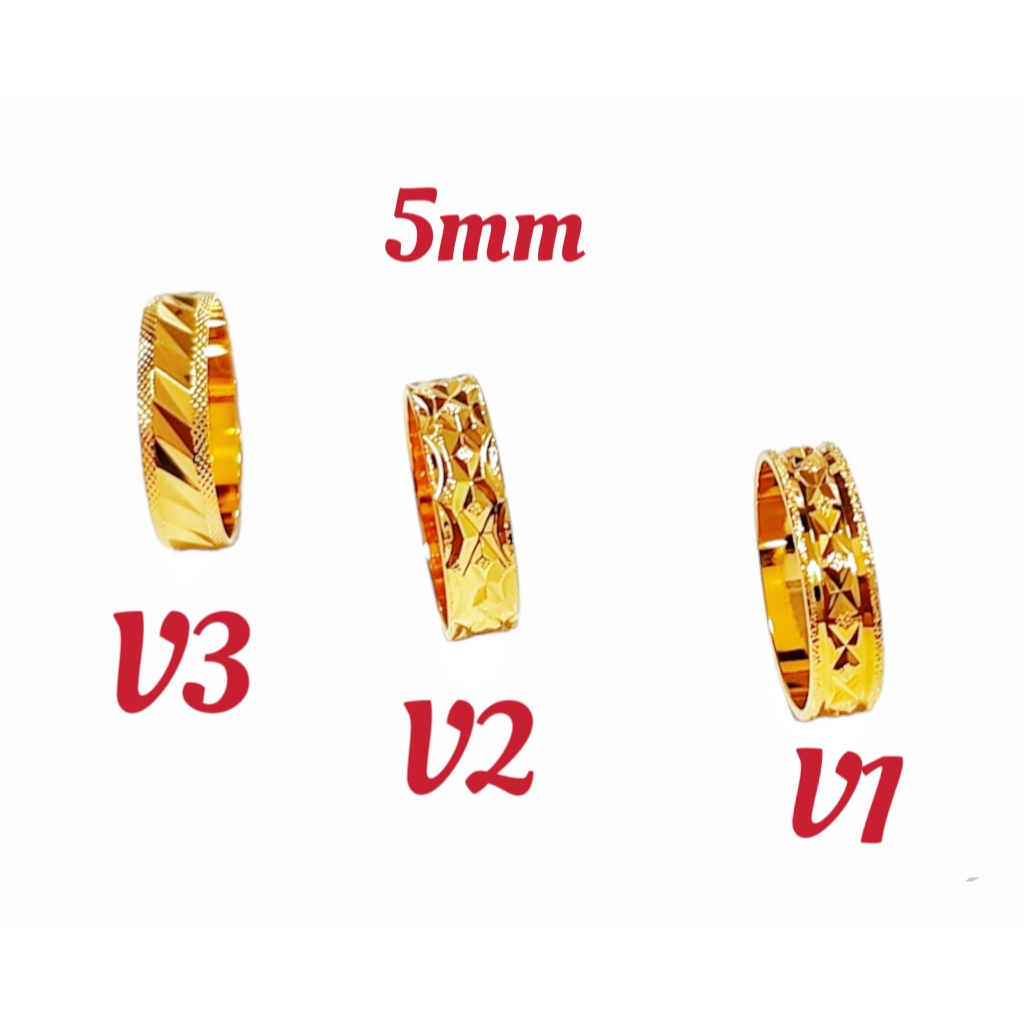 cincin belah rotan emas bangkok ring | Shopee Malaysia