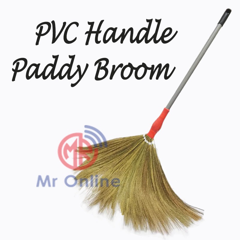 PVC Handle Paddy Broom/Floor Broom /Penyapu Lantai/Natural Grass Broom ...