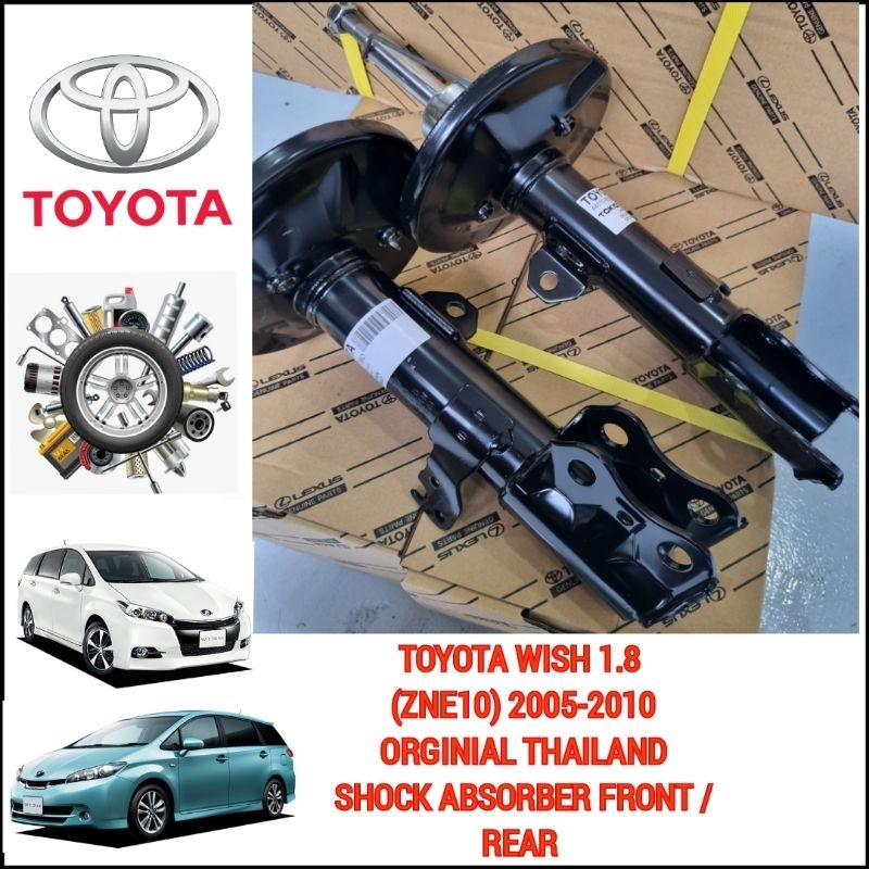 TOYOTA WISH 1.8 (ZNE10) & ANE11 100% ORGINIAL YEAR 2005-2010 SHOCK ...
