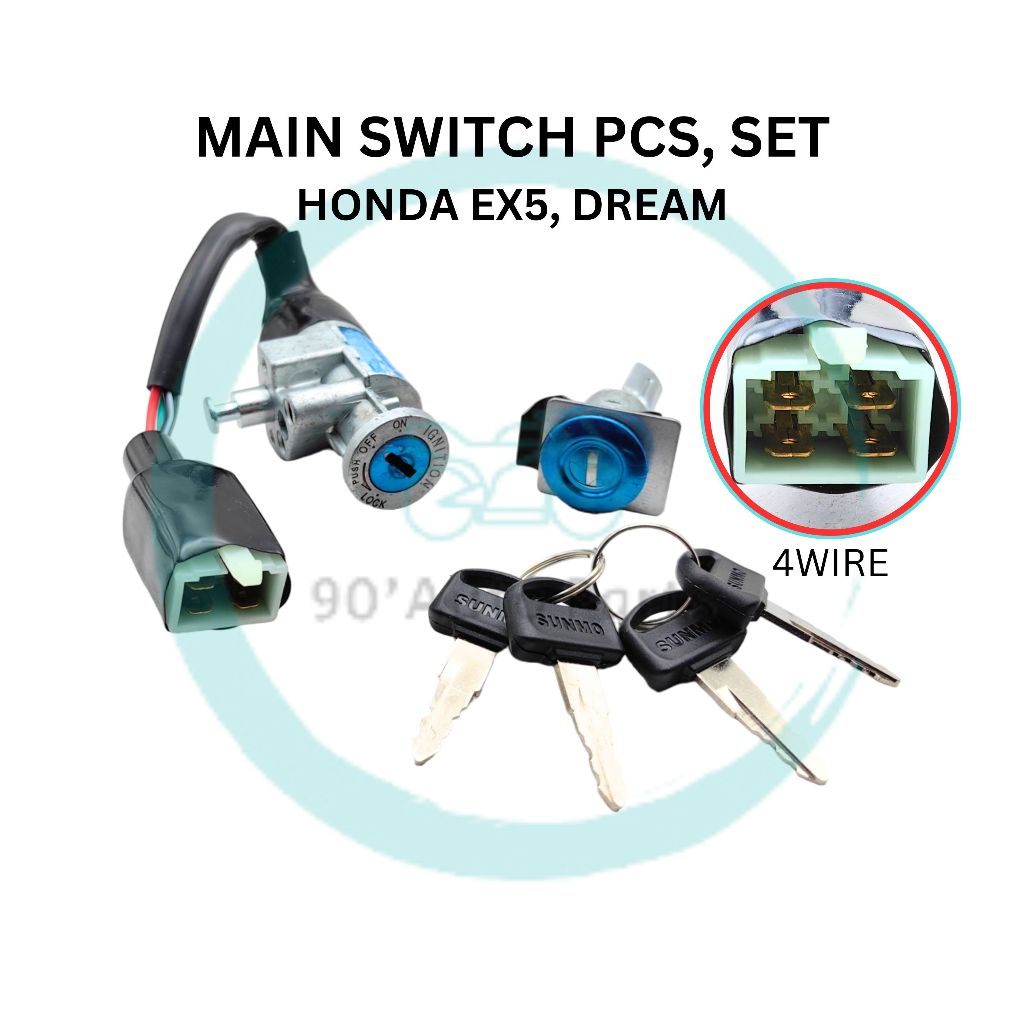 MAIN SWITCH IGNITION SWITCH KUNCI SUIS MOTOR HONDA EX5 DREAM | Shopee ...