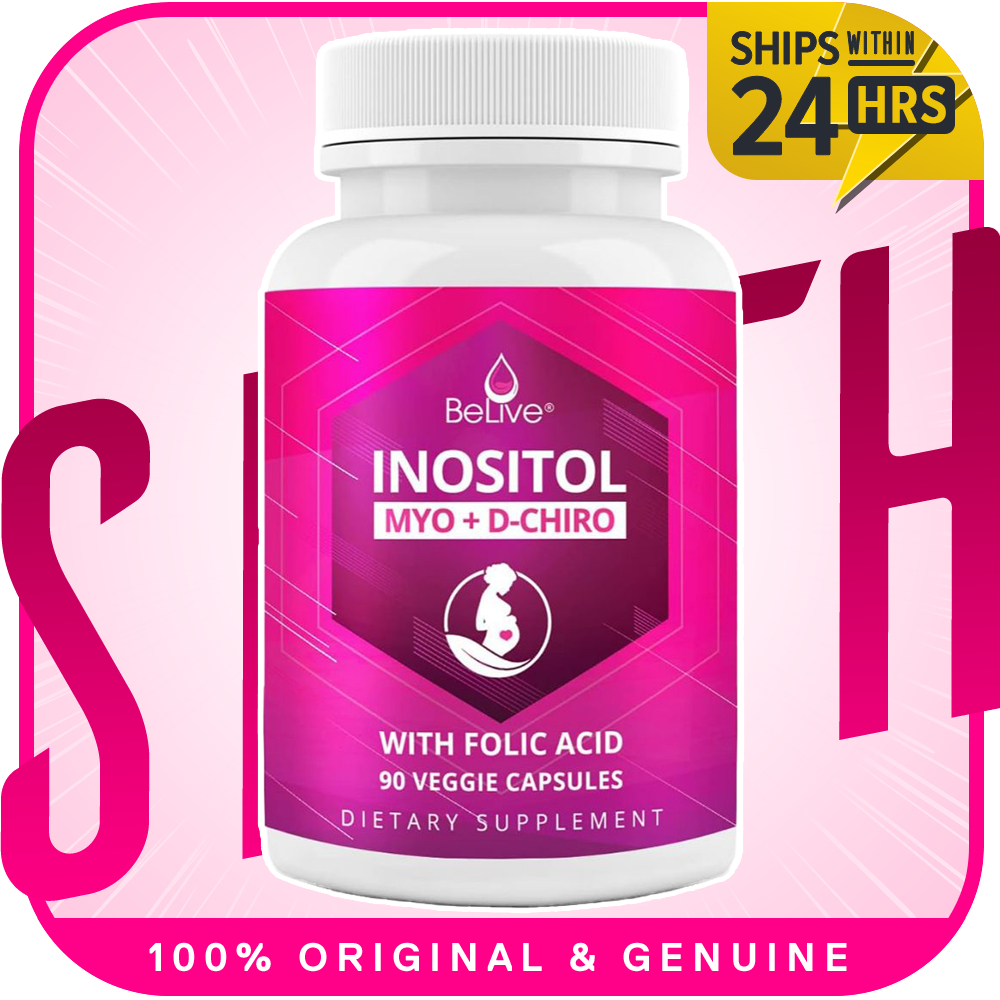 BeLive Myo-Inositol & D-Chiro Capsules with Folic Acid for PCOS ...
