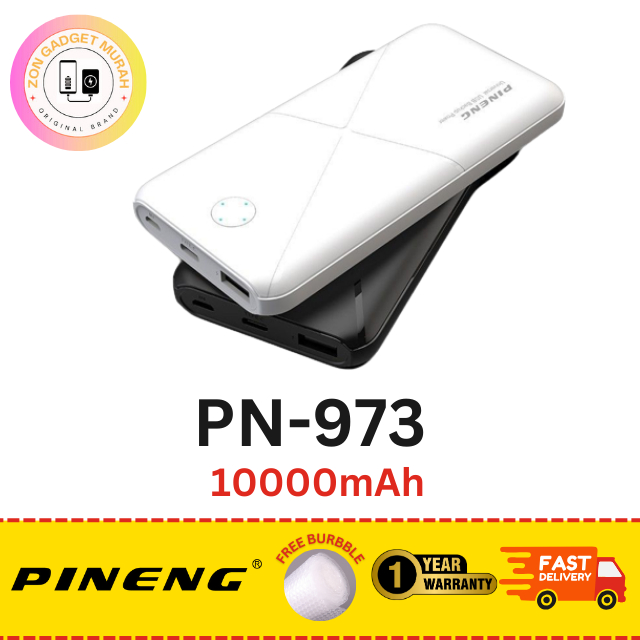 [ORIGINAL] PINENG PN973 Powerbank - 10,000 mAh, 2 Input (Micro USB ...