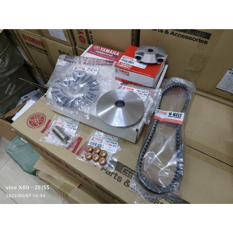 YAMAHA NVX155 V1 FRONT PULLY SET DEPAN PULLY SET FACE MOVE DRIVE ...