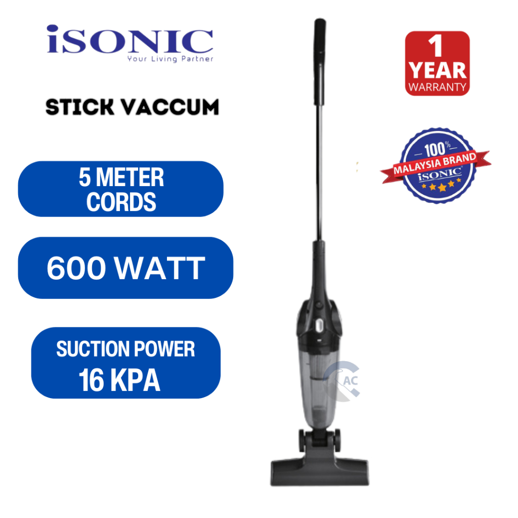 ISONIC STICK HANDHELD VACUUM CLEANER | IVC-SV09 | Shopee Malaysia