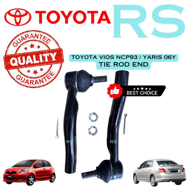 Toyota Vios NCP93, Yaris 06Y [45046/7-59195/135] Tie Rod End (1 Set ...
