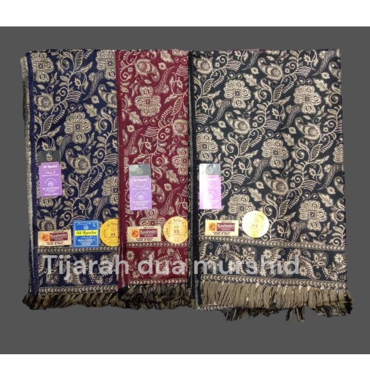 KAIN RIDAK/RIDA/SHAWL/SULAM BENANG EMAS KHASMIRI EXCLUSIVE | Shopee ...
