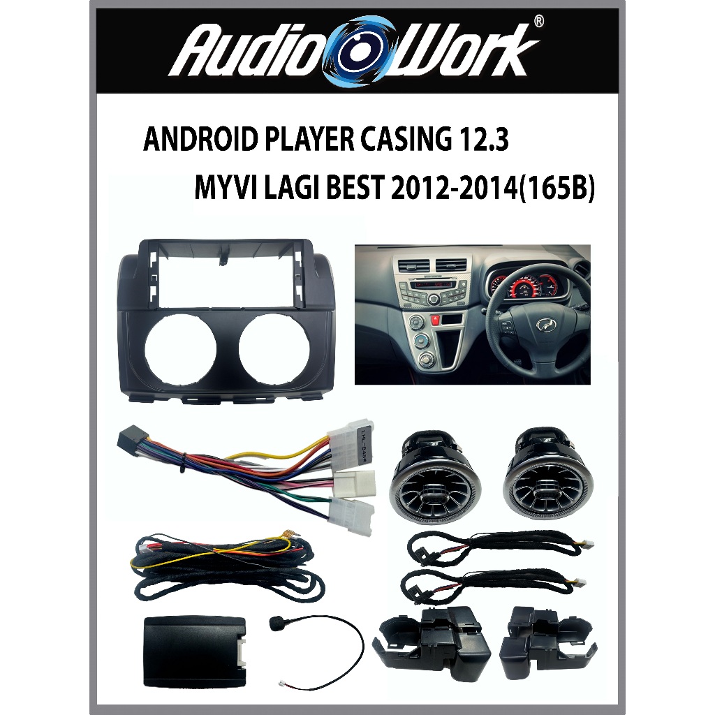 Perodua MYVI Lagi Best 2012-2014 - 12.3 inci BBA Untuk Android Player ...