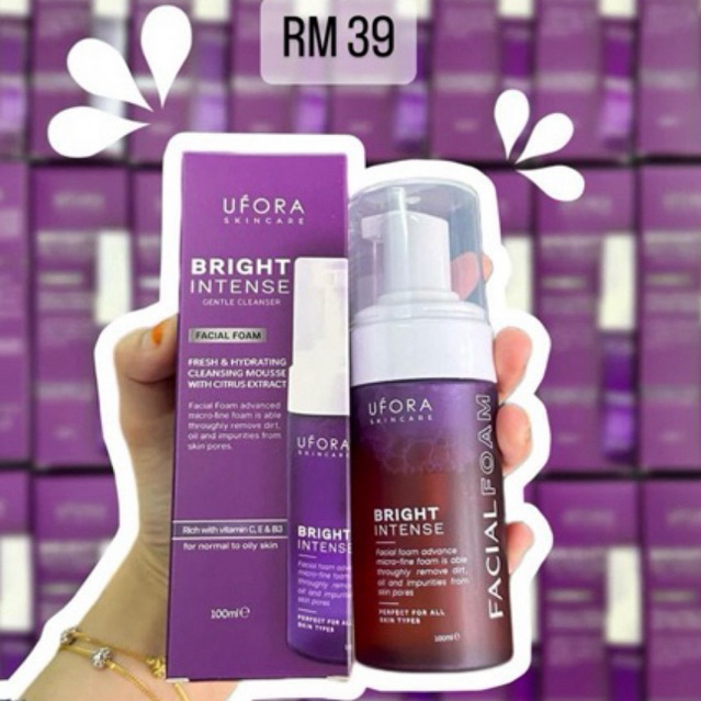 UFORA FACIAL FOAM BRIGHT GENTLE CLEANSER ORIGINAL HQ | Shopee Malaysia